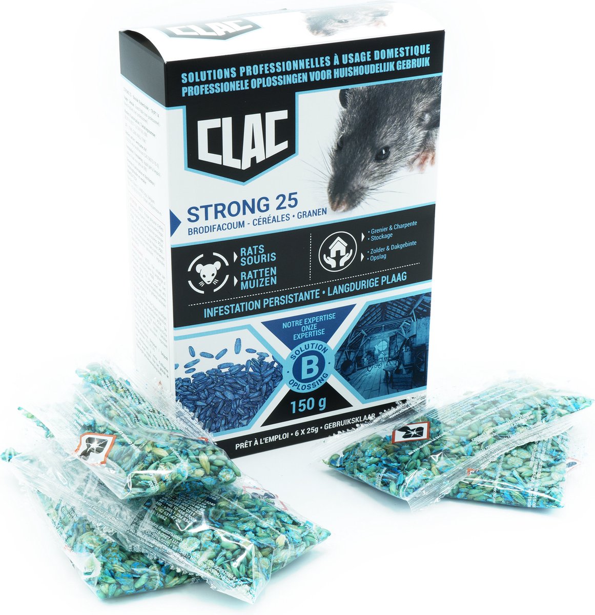 Rodi Clac Granen Strong / Forte 150gram - Rattengif - Muizengif ...