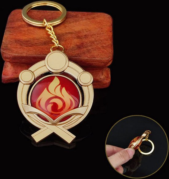 Genshin Impact - Vision - Pyro - Sleutelhanger/Keychain - Anime ...