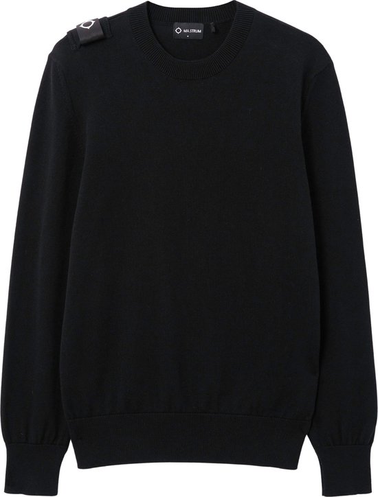 Ma.Strum Heren Crew Neck Sweater Zwart maat XXL | bol.com