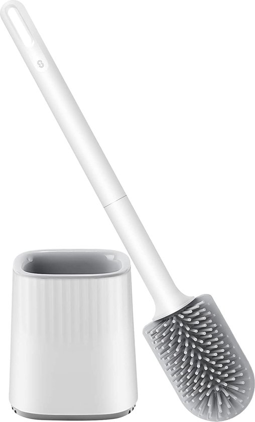 USHYPRI Brosse WC, Silicone, Brosse WC et Support, Brosses WC 3 en 1 pour Salle de... | bol.com