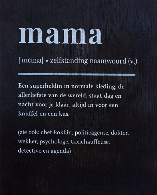 Bordje/Schilderij van hout - Spreuken - Woordenboek - Definitie ...