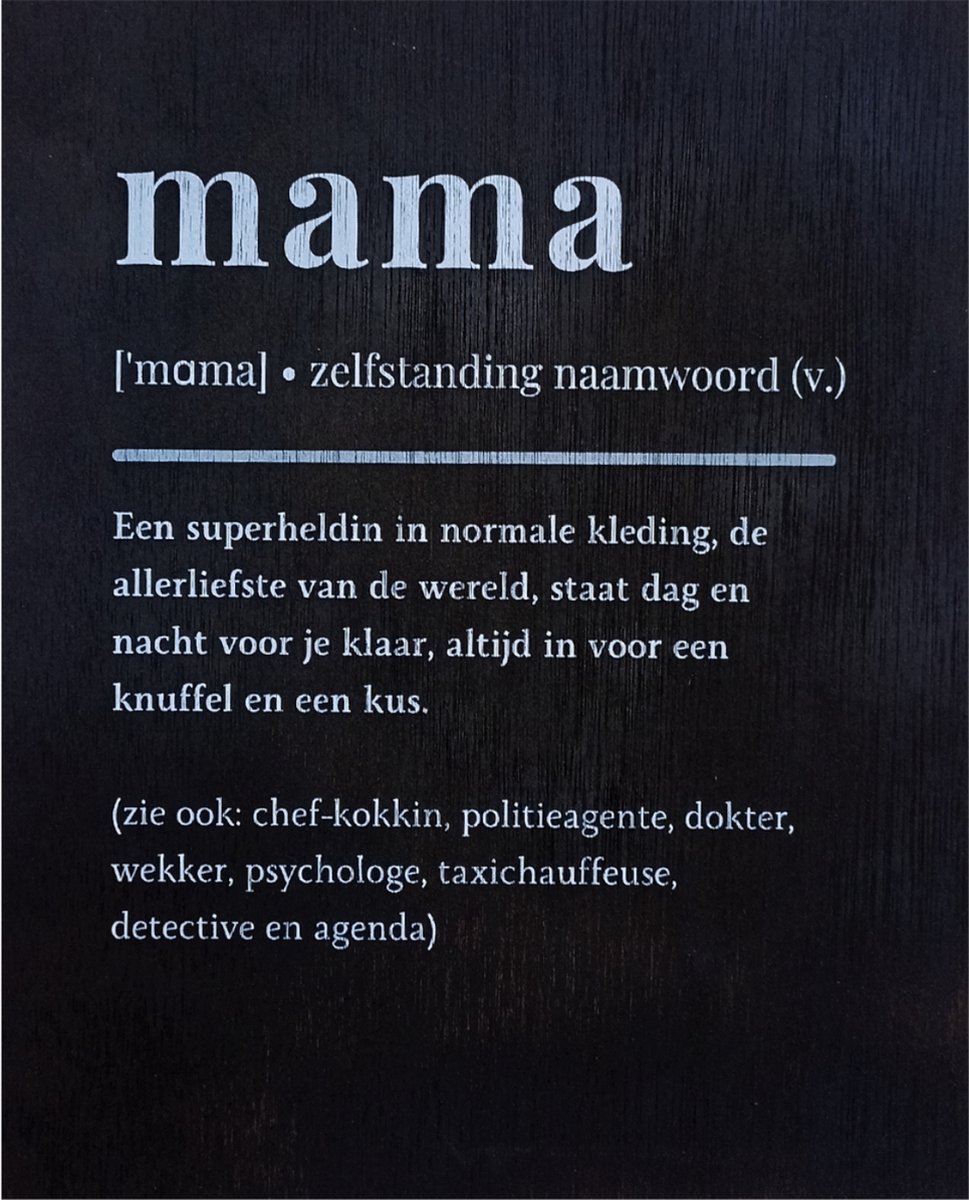 Bordje/Schilderij van hout - Spreuken - Woordenboek - Definitie ...