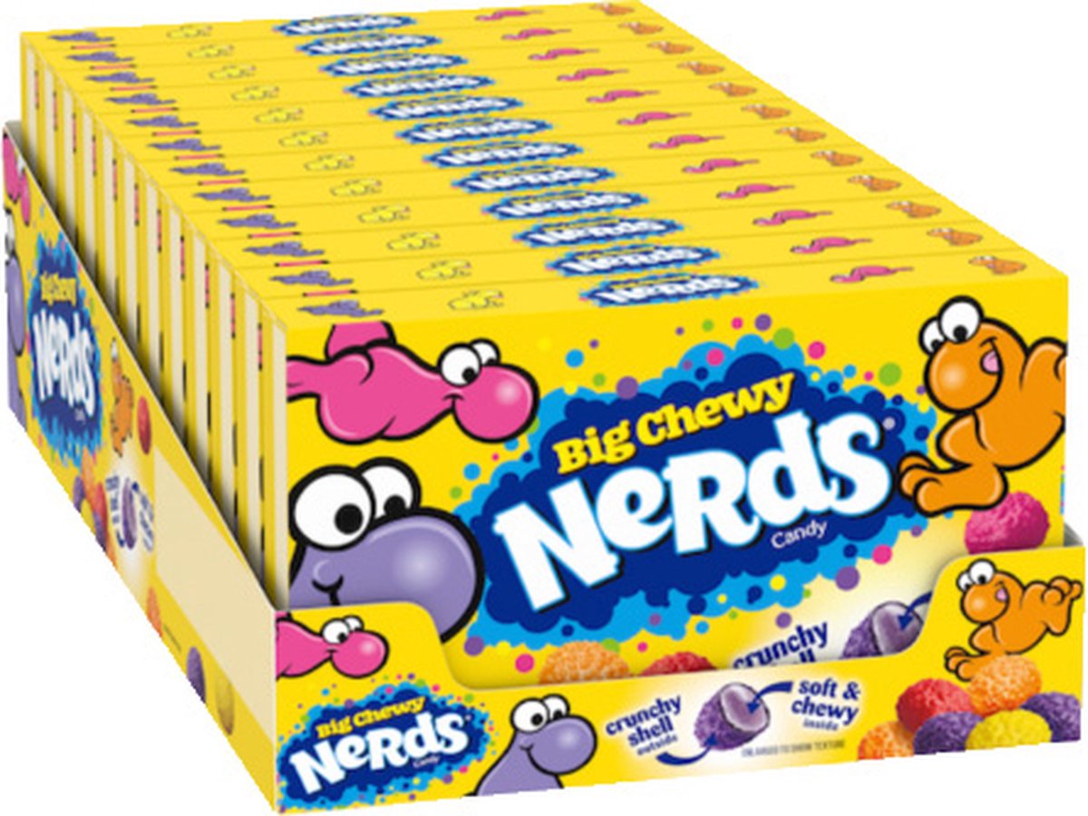 Nerds Candy - Big Chewy Nerds - 12x 120g | bol.com