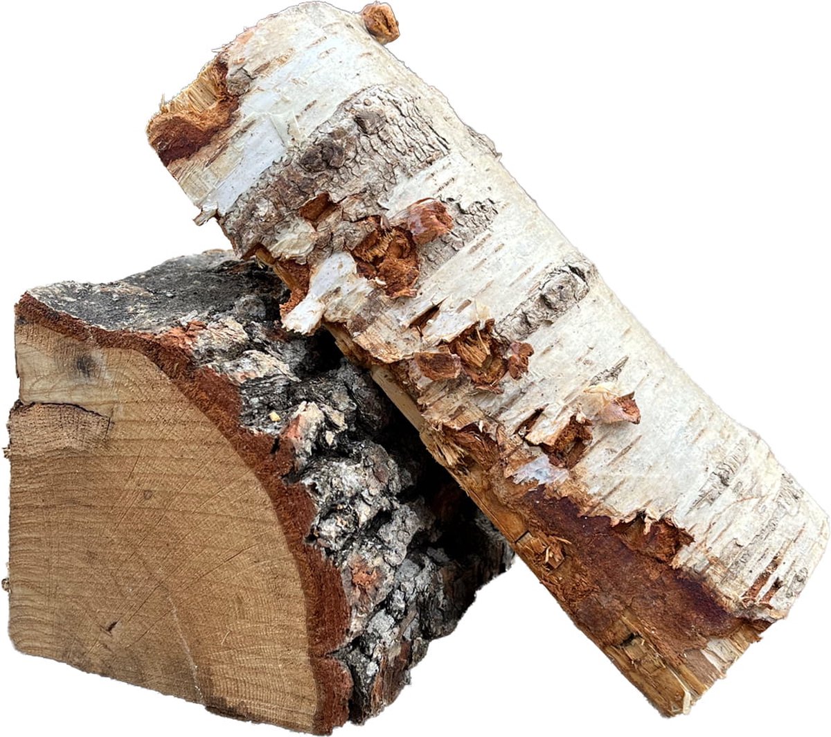 Haardhout eiken en berken | 20 kilogram | brandhout voor open haard of ...