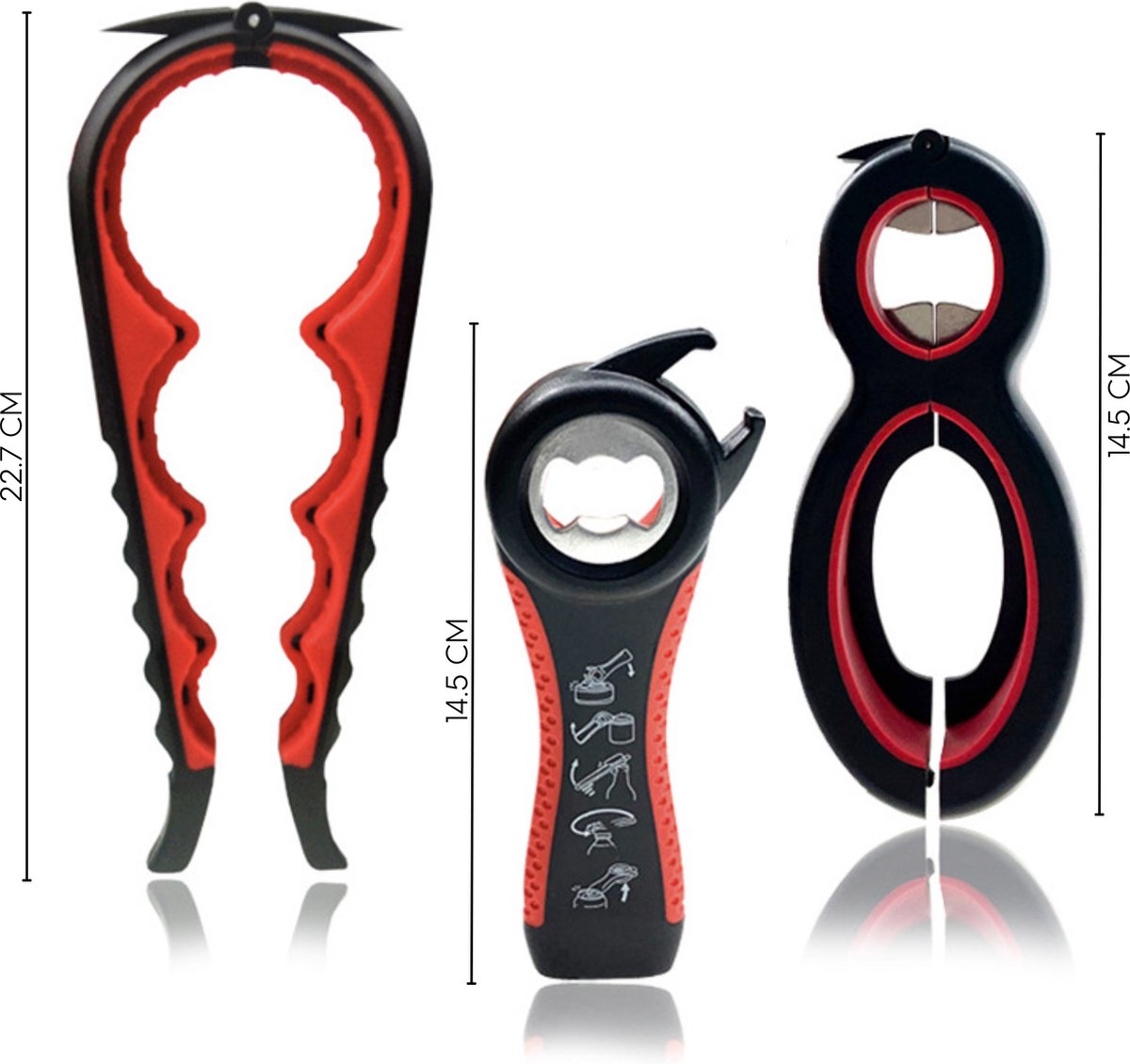 Dekselopener Multifunctionele Set - Allesopener - Fles Opener ...