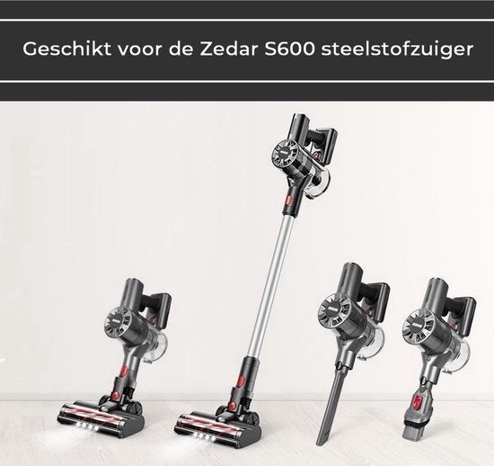 Zedar S600 - S600+ Steelstofzuiger Accu | bol