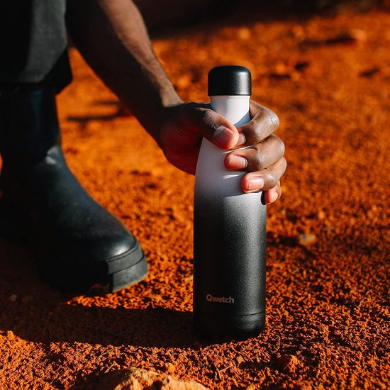 Qwetch Bouteille Isotherme - Graphite - Noir - 500 ml | bol