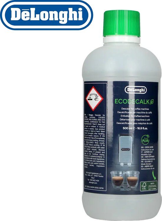 Delonghi DLSC500 EcoDecalk - Vloeibare Ontkalker - 500ml | bol.com