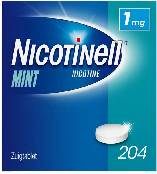 Nicotinell Zuigtablet Mint 1 mg 204 zuigtabletten | bol.com