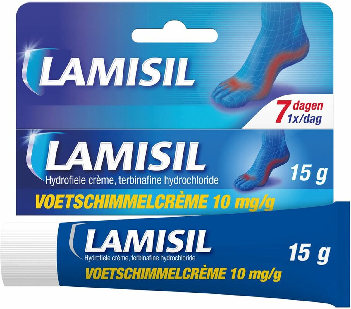 Lamisil Voetschimmelcreme 10mg/g - 1 x 15 gr | bol