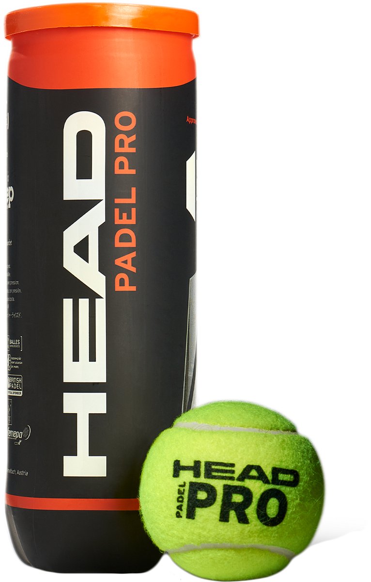 Head Padelballen - Blik van 3 ballen - Geel | bol.com