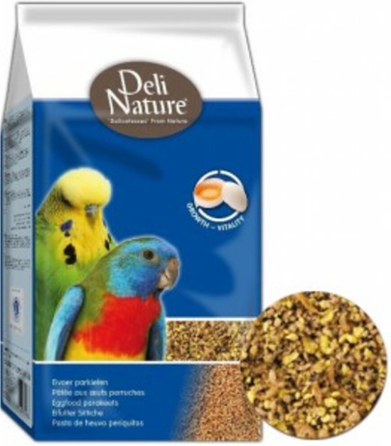Deli Nature Eivoer Parkiet - 4 x 1 kg - Voordeelverpakking | bol