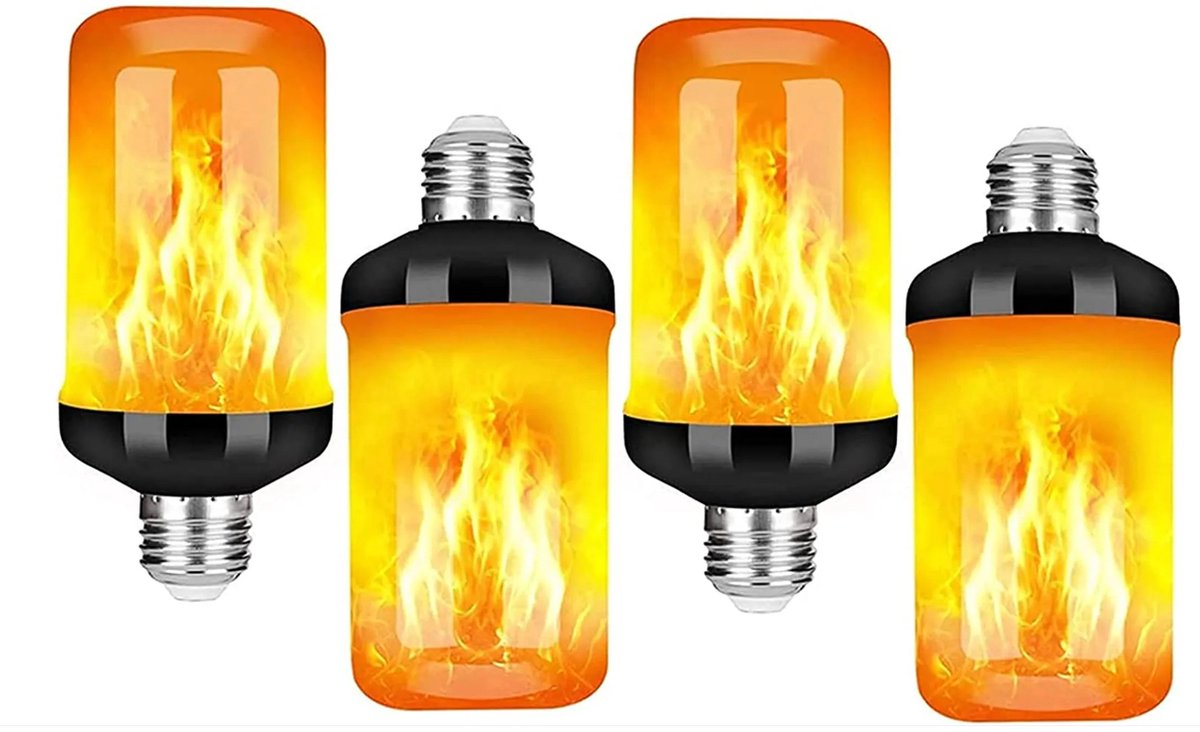 Prolinx Vlameffect lampenset, 4 standen Decoratieve vlamlampen | bol.com