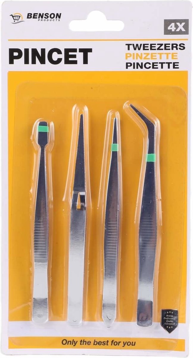 Pincet set | 4 stuks | Pincet hobby | Pincet mee eters | Pincet keuken ...