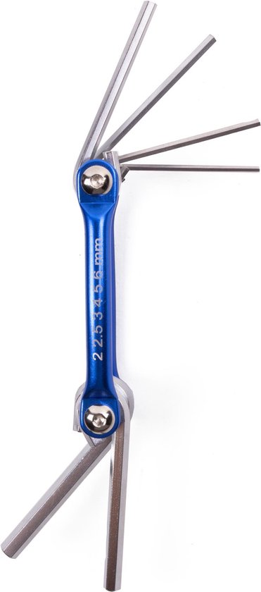 Benson Inbus Set - Vouwbaar - Verchroomd - 6 delig - in Alu Houder ...