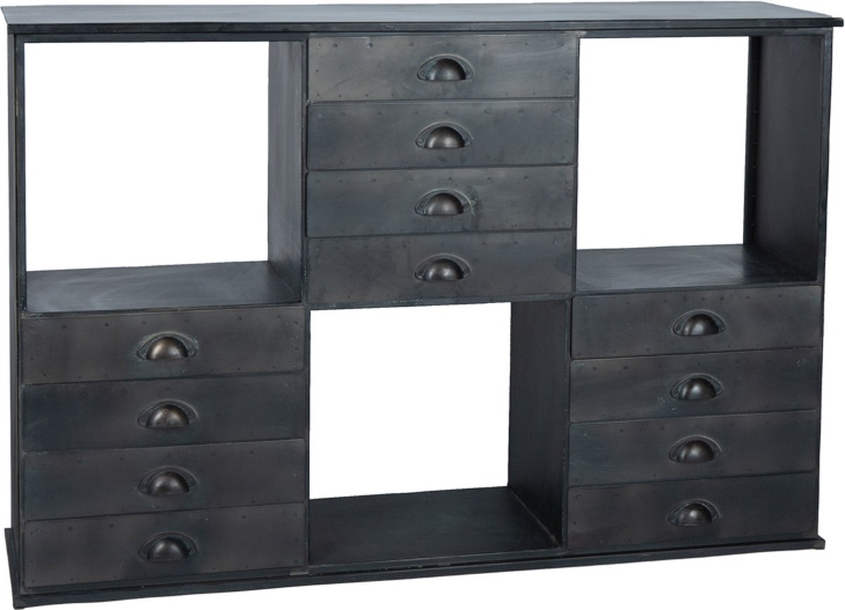 PTMD Kast Simple Metal Lade Met Open Vakken | bol.com