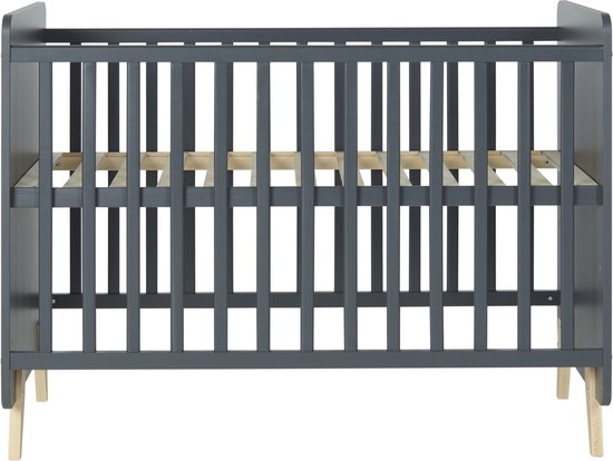 Quax Loft Ledikant - 60x120 cm. - Antracite | bol.com