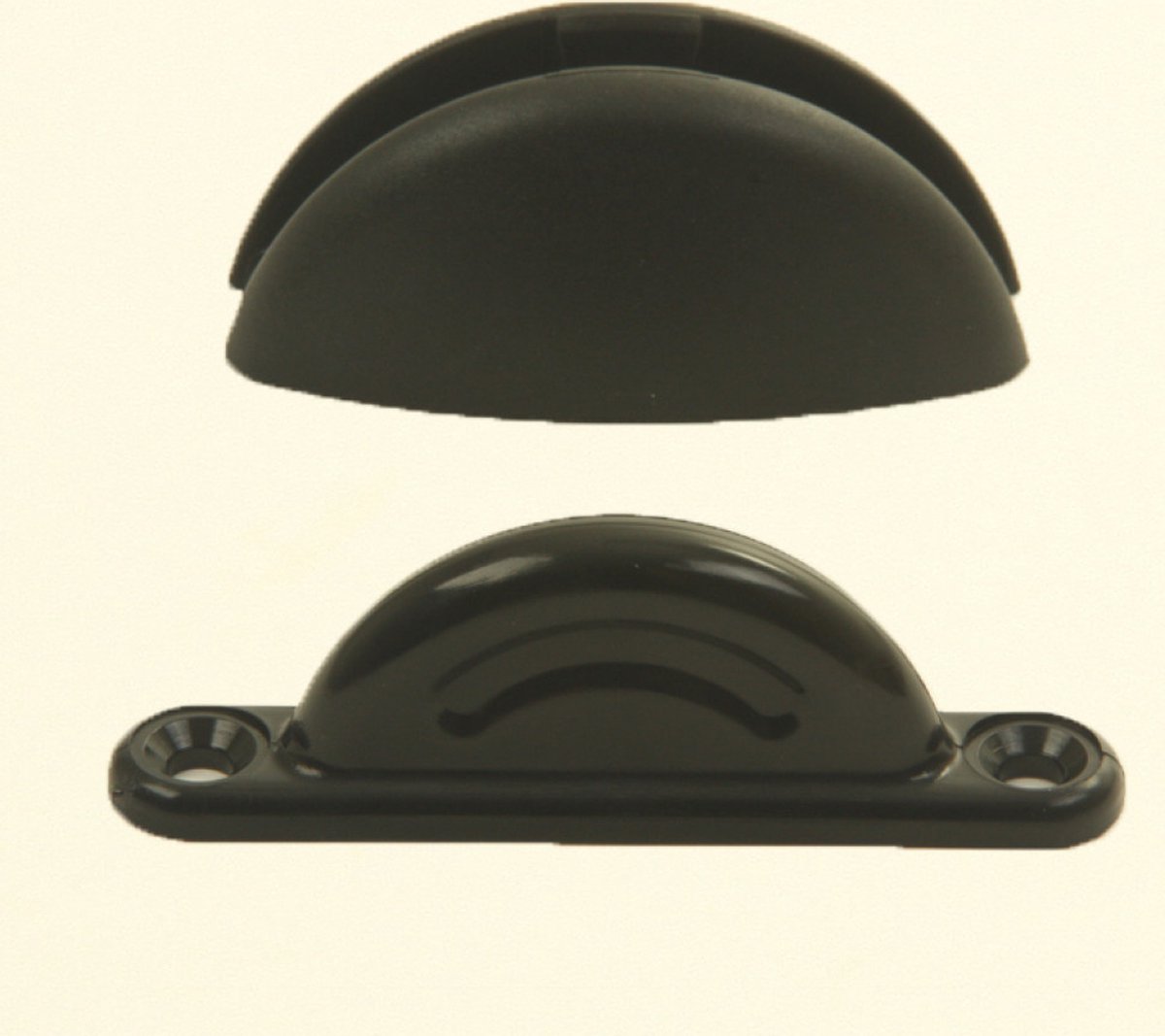 Deurvanger Plopp Zwart 2-delig | bol