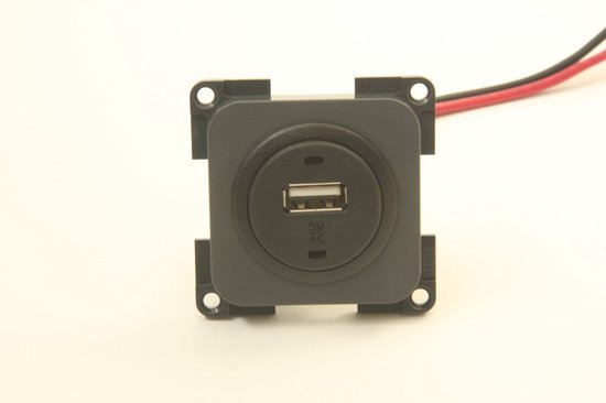 Presto Contactdoos 1x USB Lader 12V Inbouw S-10.000 Grijs | bol