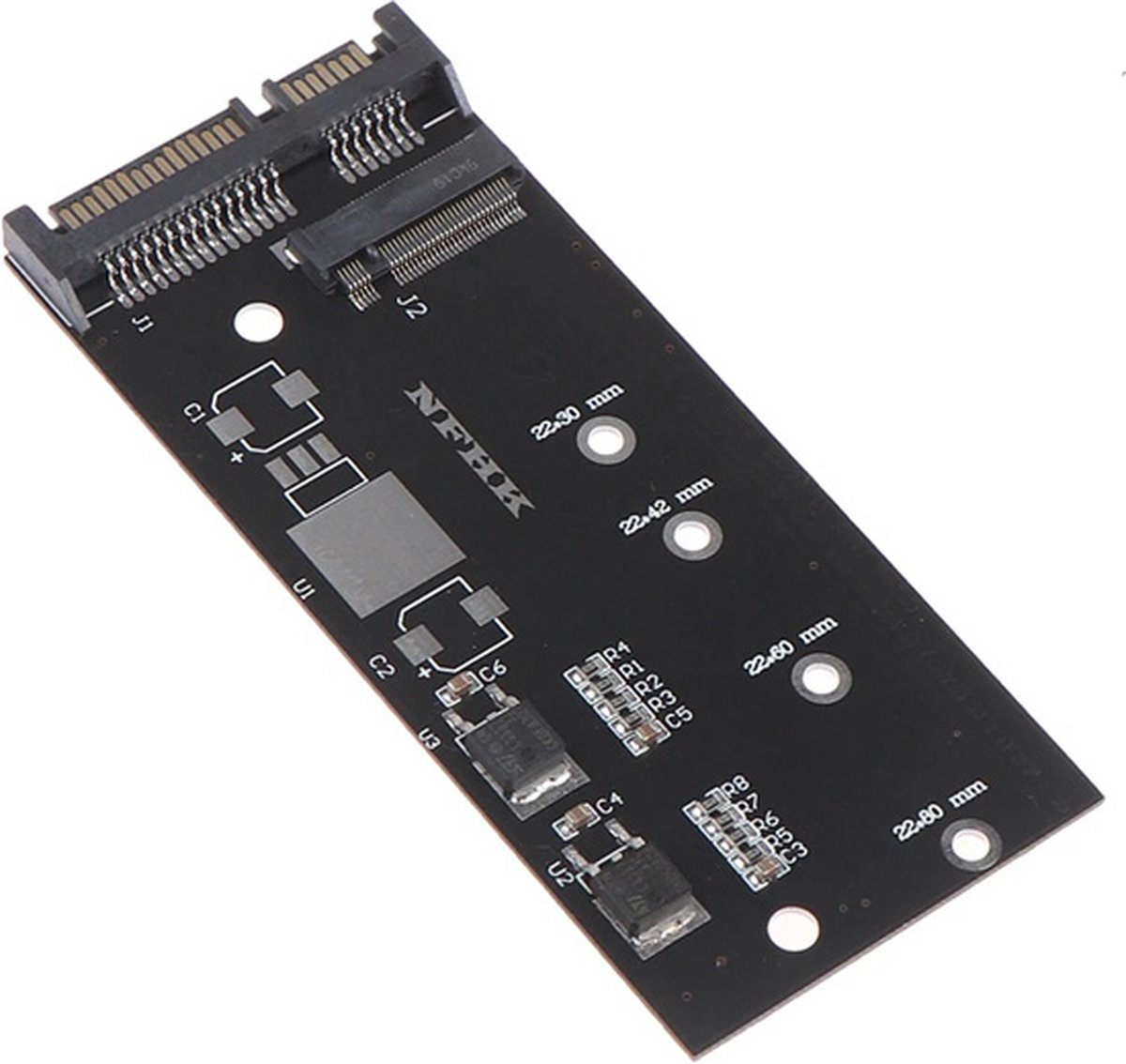 M.2 SATA Adapter - M.2 SSD naar SATA - 6Gbps - B+M Key M.2 NGFF - SATA adapter - TH01... | bol