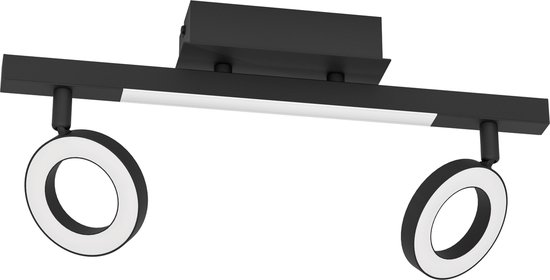 EGLO Cardillio 2 Spot - LED - 38,5 cm - Zwart | bol