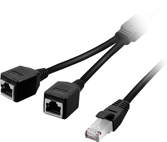 Ethernet Splitter RJ45 Dual UTP netwerk splitter | bol.com