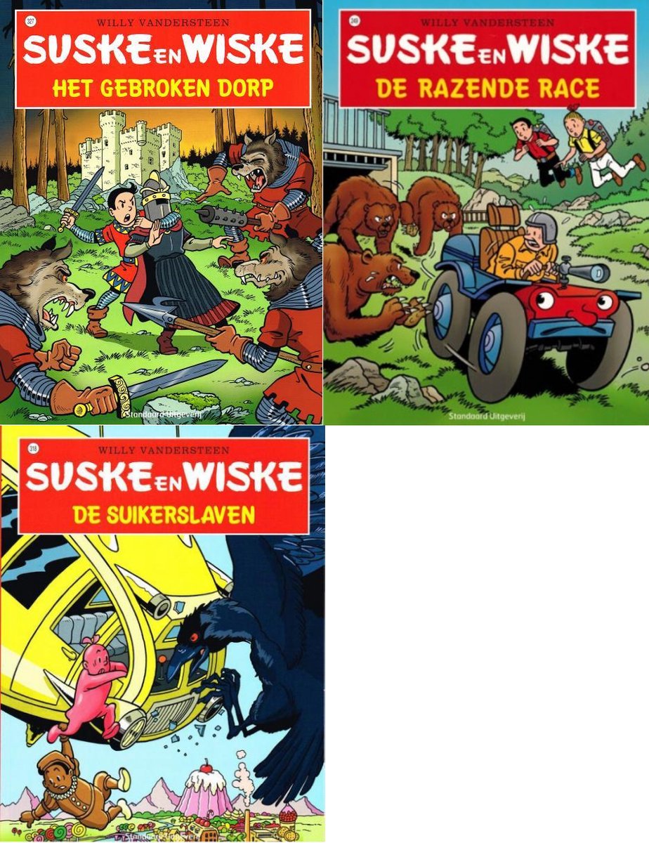 Suske en Wiske Strippakket (3 strips) {stripboek, stripboeken ...