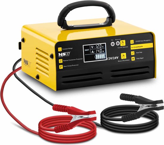 MSW Auto-acculader - 12/24 V - 8/14 A | bol.com