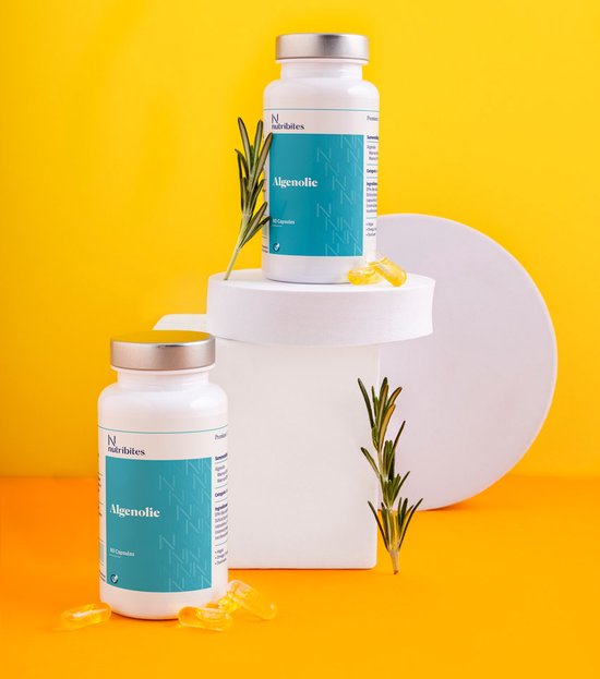 Nutribites Algenolie - Zuivere en plantaardige vorm van omega 3 - 60 ...
