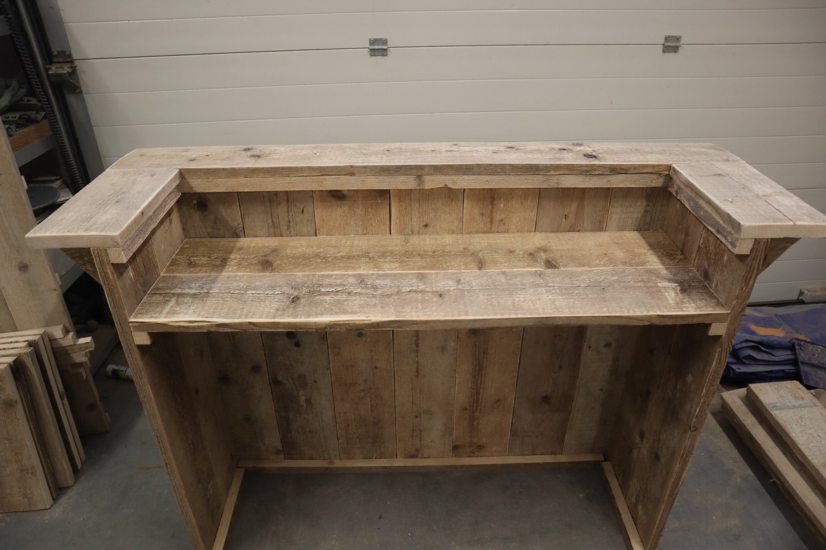 Balie “Firenze” van Gebruikt Steigerhout – Steigerhouten bar – Toog van ...