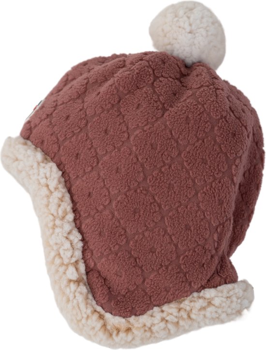 Lodger Baby Muts Maat 3-6M Donkerroze Hatter Folklore Fleece Warm ...