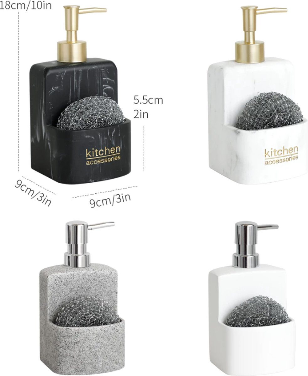 Zeeppompje - Zeepdispenser - Luxe Pomp Flesje - Handzeep - Zwart ...