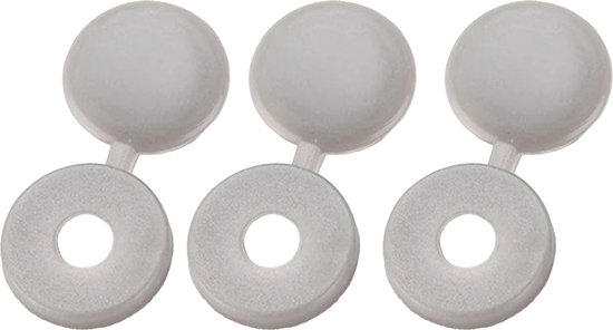 Afdekkap voor schroeven Licht Grijs - 50 stuk(s) - Afdekdop ...