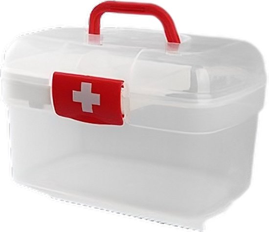 Medicijn EHBO Opbergdoos Groot - Doos Kist - Box Koffer - Opbergbox | bol