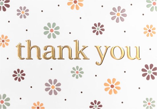 Kaart - Daisy - Thank you - DSY013 | bol
