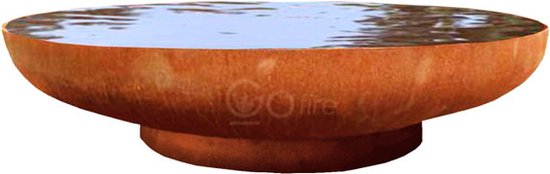 GoFire Oda Waterschaal cortenstaal 80 cm | bol