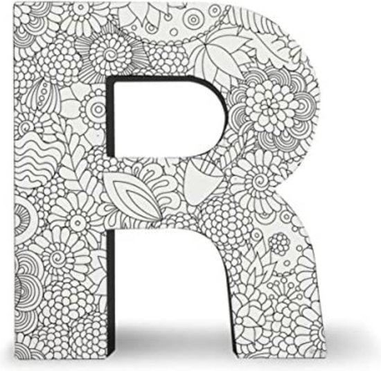 dci Color Joy Art - Large Block Letter “R“ Wall Hanging - Letter to ...