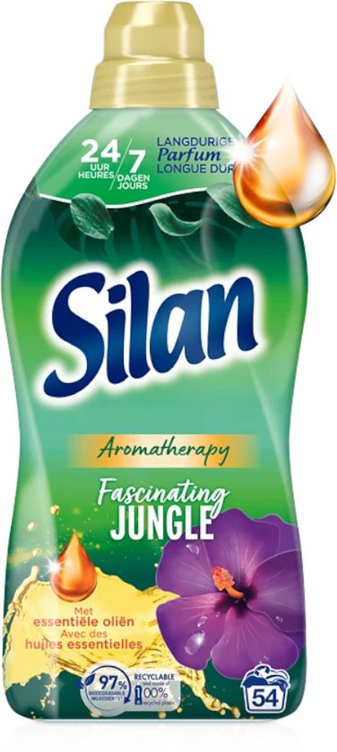 Silan Aroma Therapy Fascinating Jungle Wasverzachter - 8 x 54 wasbeurten -... | bol