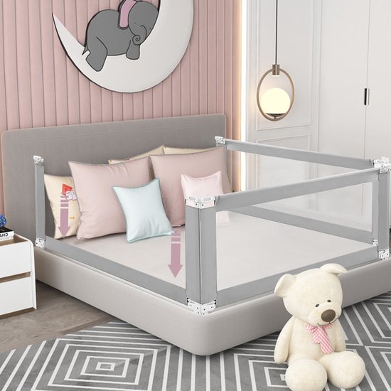 Bedhekje - Bedhek - Bedrand - Bedrail - bedrek - 150x95cm 1 zijwand ...