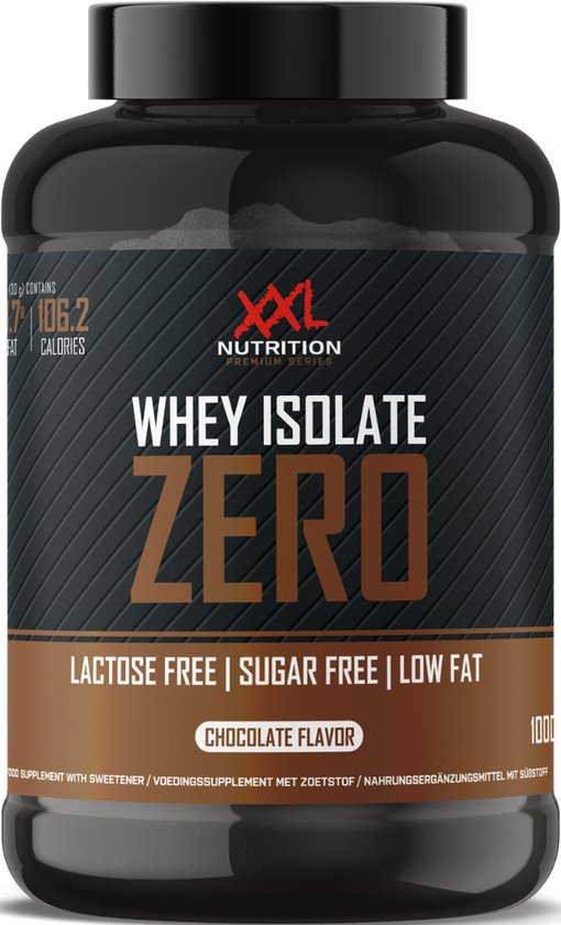 Whey Isolate Zero - Chocolate - 1000 gram | bol.com