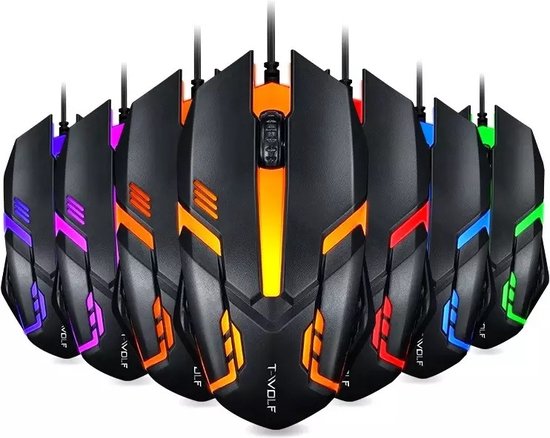 Gaming muis - RGB verlichting - Computermuis met draad - USB-kabel ...