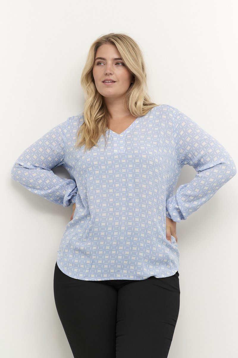 Kaffe Curve KCnally Ami Blouse Dames Blouse - Maat 44 | bol