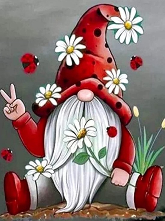 DIAMOND PAINTING Kabouter (30 X 40 CM) | bol.com