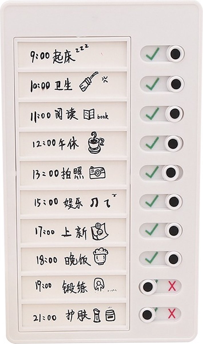 Planningsbord Whiteboard Weekplanner Maandplanner Planbord Kind | bol