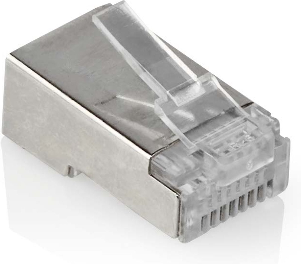 Modulaire RJ45 stekker - Cat 5e - Vaste kern - Afgeschermd - 10 stuks ...