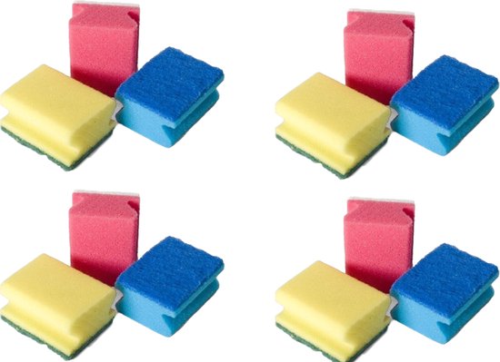 Zachte schuurspons | Gekleurde schuursponzen | Schuursponsje |Spons ...