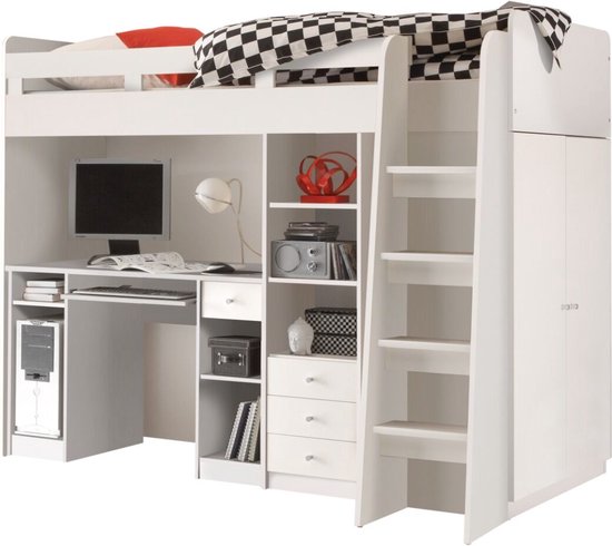 Hoogslaper Unit Lei Wit 90 x 200 cm | bol.com