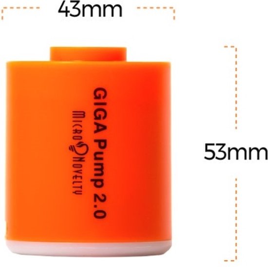 Micro Novelty Giga Pump 2.0 Mini Pomp Op Batterij - Voor Luchtbedden ...