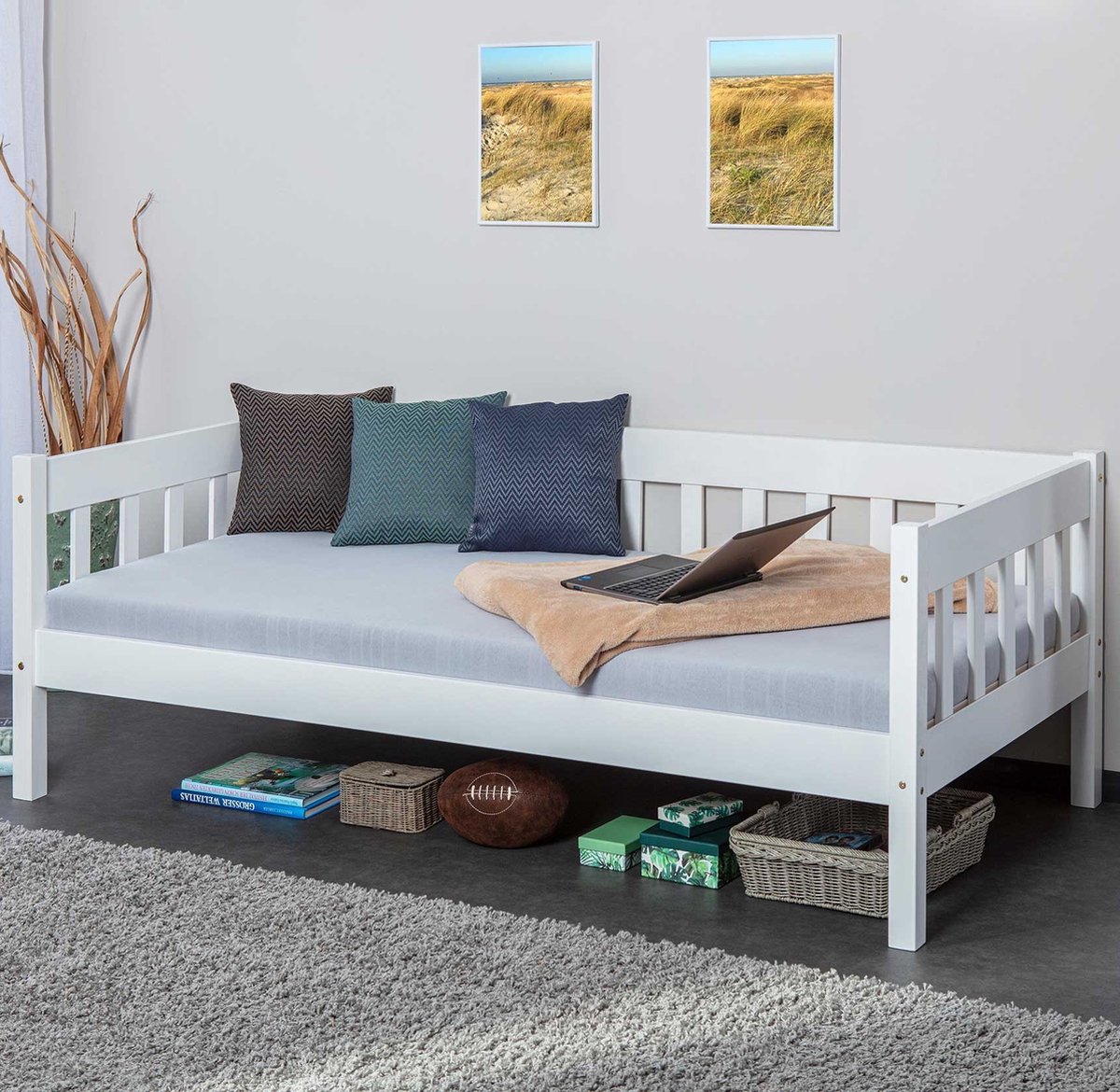 Zetelbed Sarco 90x200 - wit | bol