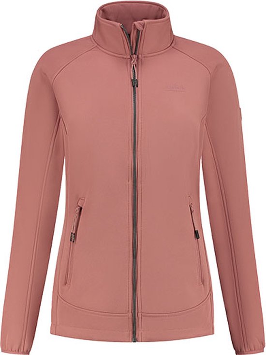 Kjelvik dames softshell jas - zomer softshelljas - Bibi - roze - maat 46 | bol